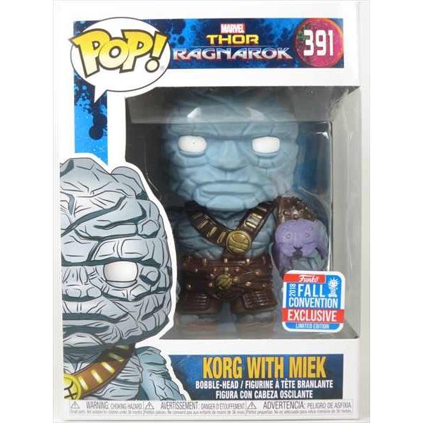 マイティ・ソー　バトルロイヤルに登場したコーグとミーク(KORG WITH MIEK)のボブルヘッドです。2018年フォールコンベンション限定版です。