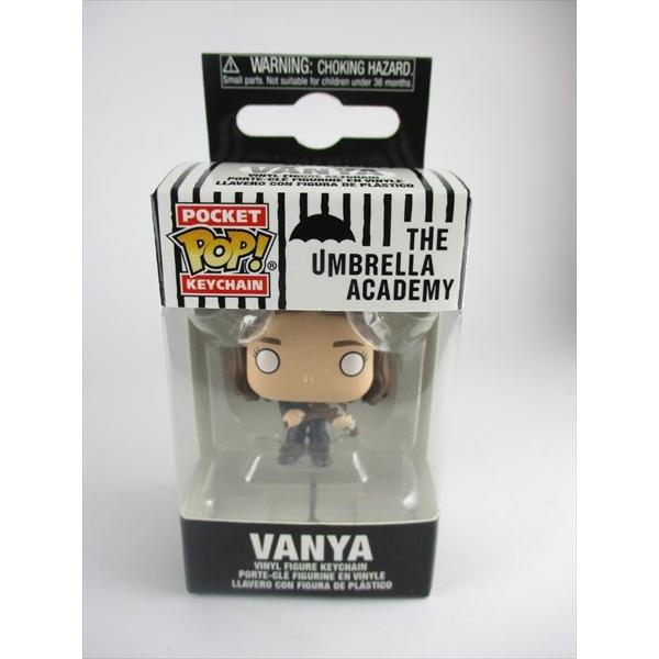 アンブレラアカデミーに登場するヴァーニャ(VANYA)のキーチェーンです。こちらはボブルヘッドではありません。