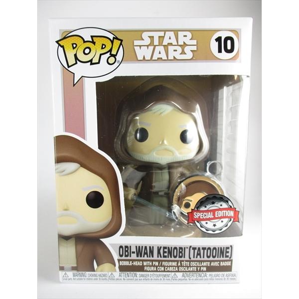 惑星タトゥイーンの頃のオビ＝ワン・ケノービ(OBI-WAN KENOBI (TATOOINE))のボブルヘッドです。ピンバッジ付き。