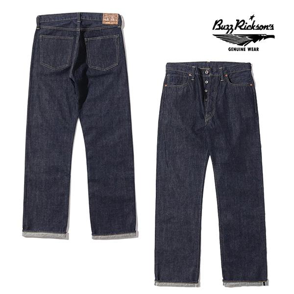 【素材】コットン100%【アイテム説明】バズリクソンズ【BUZZ RICKSON'S】より、デニムパンツが入荷致しました。1940年代前半、大戦中に簡素化が図られたモデルを再現。フラッシャーに記されている“FOR THE DURATION”...