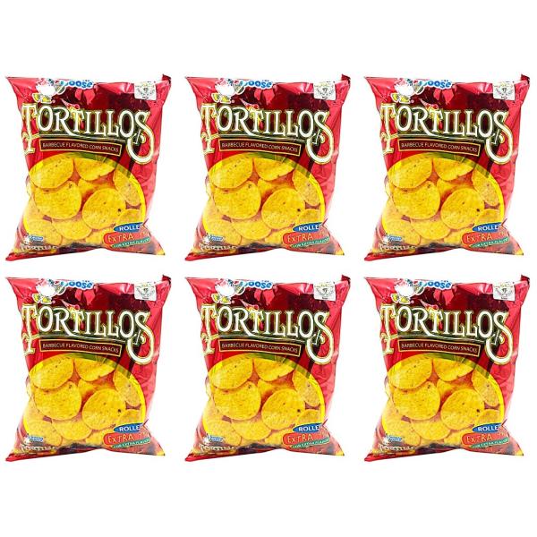 とうもろこし原料の生地を薄くのばし、メキシコ料理「トルティーヤ」風に手軽に食べれるよう加工されたバーベキュー味スナックです。１００％本物のとうもろこしを原料に使用しています。