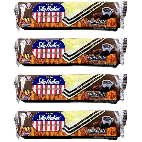 ほどよい塩加減のサクサククラッカーと甘さ控えめのチョコレートクリームとのバランスが抜群です。クリームも２層とボリューム満点！個包装されているため、おやつや小腹が空いたときにも最適です。