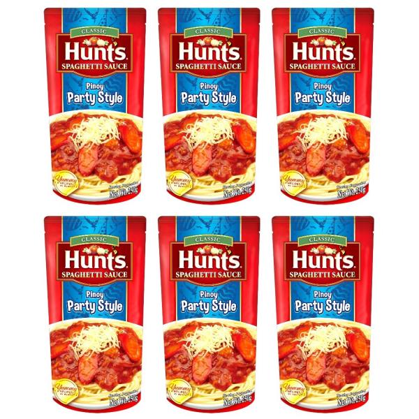 Hunt’s Spaghetti Sauce Pinoy Party Style 250?g」は、甘味とコクが調和した濃厚なトマトベースのスパゲティソースです。チーズとミートの豊かな風味を楽しめるため、子どもから大人まで人気の味わい。使いや...