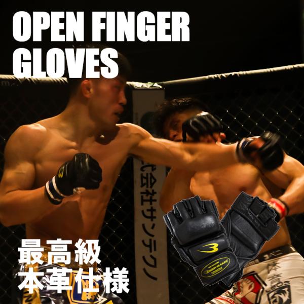 オープンフィンガーグローブ プロ2グラウンド・スタンドの攻防ともにドリーム級の使用感 ！オープンフィンガーグローブは、総合格闘技向きの「掴める」グローブです。オープンフィンガーグローブは素手に近い感覚ですし、ナックル部分のクッションも薄いの...