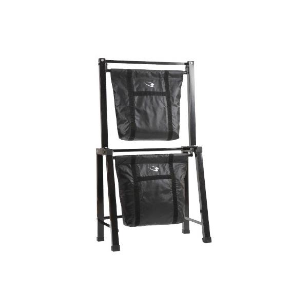 砂袋ハード5ひとつの袋に約40キロの砂を入れられる、2段式砂袋スタンド。砂袋を吊るすフレームにクランクを設け、砂袋の揺れを最少限にしました。■サイズ：W86×D51×H156cm■重量：22kg■砂袋素材：PVC※拳とすねの強化用です。※一...