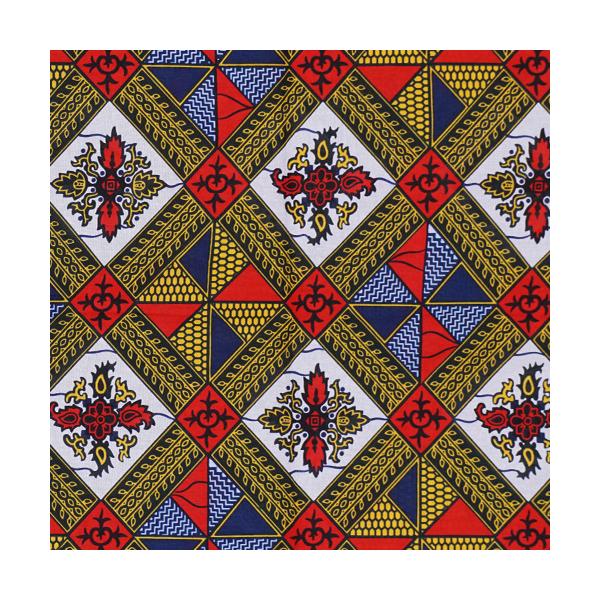 原産国:西アフリカ(マリ・ギニア・セネガル・ナイジェリア・コートジボワール)サイズ:生地幅115cm〜118cmカット幅:90cm単位の切り売り(1cm前後誤差が出る事があります。)材質:コットン※ご注文数の長さカットしてお渡しいたします。...