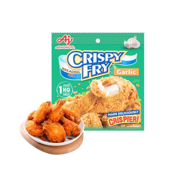 香ばしいガーリック風味のフライ用衣。いつもの唐揚げにコクとパンチをプラス。●商品：調味料●原材料：小麦粉、でんぷん、加工でんぷん、にんにく、ヨウ素添加塩、増味剤(グルタミン酸ナトリウム、リボヌクレオチド二ナトリウム)、パン粉、黒コショウ、香...