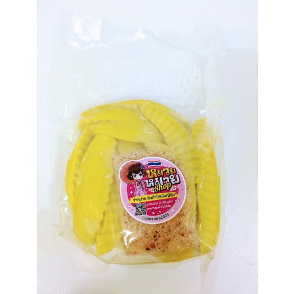 付属の調味料をつけて食べるのがタイ流の食べ方です。●商品：マンゴーシロップ漬け●内容量：500g※クール冷蔵便（チルド）でのお届けです。常温商品も併せてご注文の際、常温便／冷凍便の送料が発生します。当社で注文確認後、ご連絡致します。冷凍便で...
