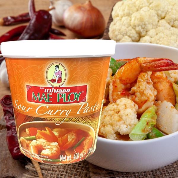 ●商品：サワーカレーペースト●原材料：シャロット、乾燥赤唐辛子、食塩、エビペースト、酸味料●内容量：400g●賞味期限：2026.2.22●保存方法：直射日光を避け、常温で保管、　　　　　　開封後は、冷蔵庫で保管してください。