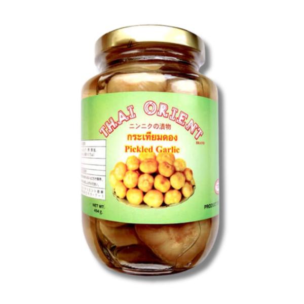 ●商品：ニンニクの漬物●原材料：ニンニク、水、砂糖、食塩●内容量：454g●賞味期限：2027.10.31●保存方法：直射日光を避け、常温で保管、　　　　　　開封後は、お早めにお召し上がりください。