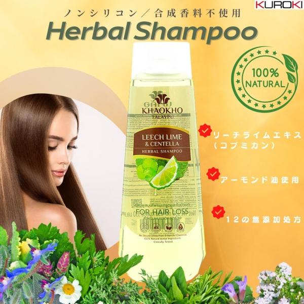 ●商品：Khaokho Talaypu　ノンシリコンシャンプー●内容量：330ml＊天然由来成分のみを使用＊無添加！ノンシリコン！＊合成化学剤不使用＊フケや痒みに...