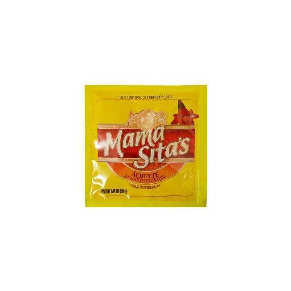 mama sita's  ANNATTO POWDER原材料：ベニの木の種、コンスターチ（遺伝子組み換えではない）内容量：10ｇ賞味期限：2027.9.8原産国：フィリピン保存方法：直射日光を避け、常温で保存