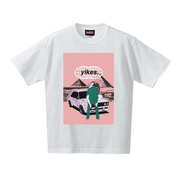 「【送料無料・国内発送】オリジナルブランド bombing / YIKES の受注生産アートTシャツです。メンズ・レディース問わずユニセックスで着用可能。【ギフト・プレゼント・誕生日贈り物にもおすすめ】の限定1点モノのデザインをお届けします...