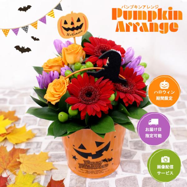 ハロウィン限定！かぼちゃのハロウィンアレンジメント！