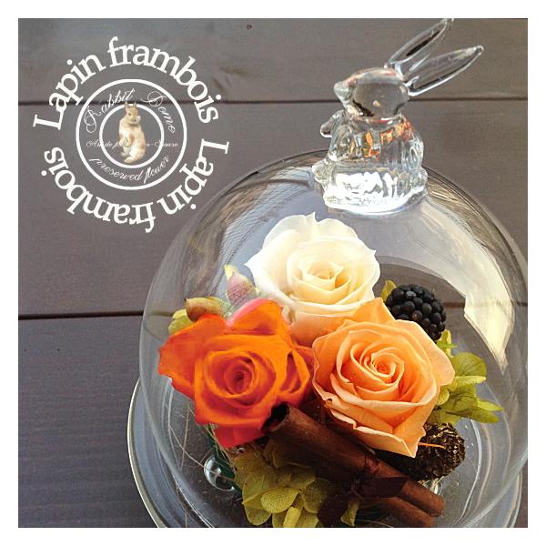 うさぎガラスドームのプリザーブドフラワー■配送について平日15時までのご注文で即日発送 (※繁忙期を除く)※土曜15時以降及び日曜の受付は月曜発送、最速で火曜日お届け送料無料(※北海道と沖縄に関しては離島料金1,650円が加算になります。)...