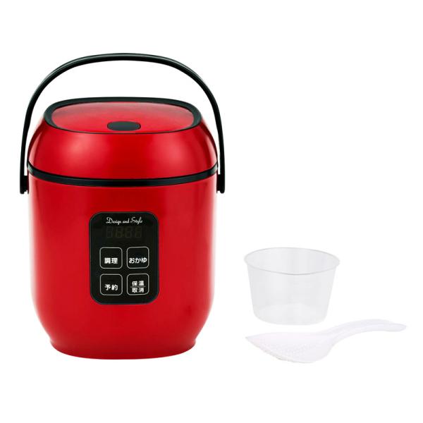 炊飯のみならず、おかゆやおかず作りが可能な優秀クッカー。【商品機能】・コンパクトサイズで0.5合〜1.5合の炊飯が可能です。 ・炊飯に限らず、おかずやおかゆの調理もできます。【商品内容】本体サイズ：170×197×192mm付属品：内なべ×...