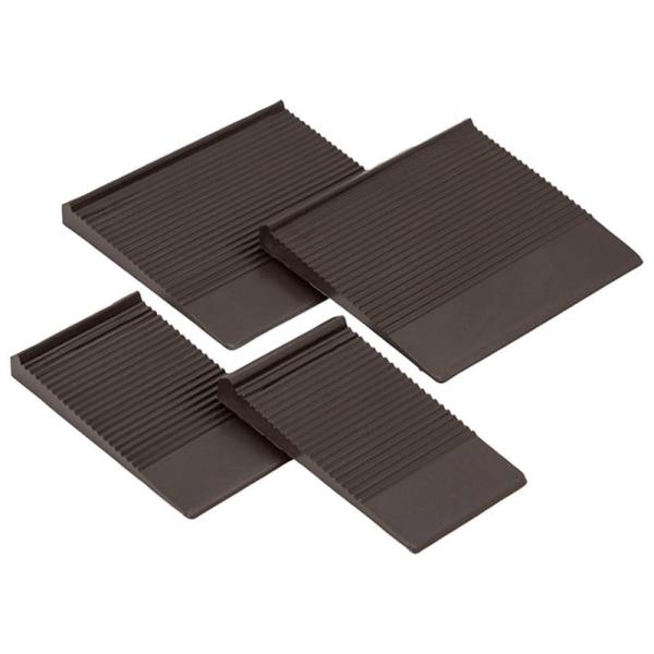 簡単にできる地震対策！家具の下に置くだけで転倒するのを防止補助できます。タンス・テレビ等、家の中には地震の時に倒れてくるものが多々あります。このプレートをそういった物の下に置くだけで転倒するのを防止補助できます。ジェルタイプの防振マットと違...