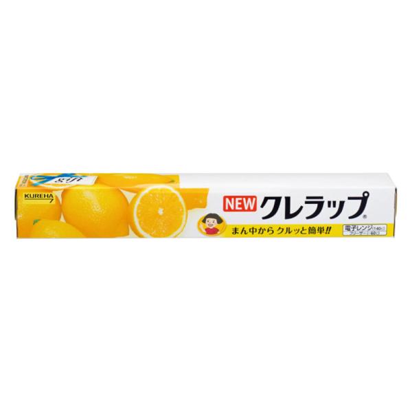 熱に強く、電子レンジからフリーザーまで使える食品用ラップです。【商品内容】NEWクレラップ(30cm×10m)×1材質：ポリ塩化ビニリデン重量：134g生産国：日本【検索ワード】販促/バラマキ/記念品/引越/新学期/低単価/キャンペーン/粗...