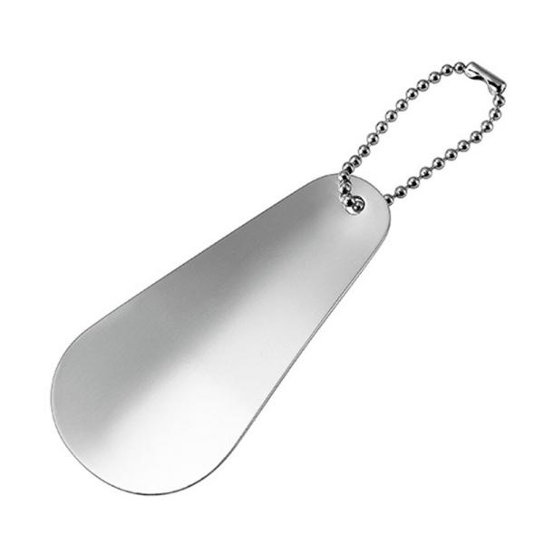 金属加工のまち、燕で作られたステンレス製靴べら。携帯に便利な手のひらサイズ！【商品内容】サイズ：80mm×39mm材質：ステンレス鋼(ニッケルメッキ)重量：20g生産国：日本