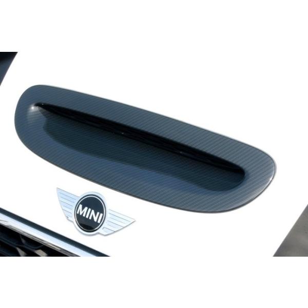 Macs Corporation F56/55 エアインテークカバー リアルカーボン柄透明アクリル樹脂(耐衝撃)の裏面に特殊印刷でカラーリングした成型品のエアインテークカバーで車両エアインテークに両面テープで取付けます。★適合・F56/F5...