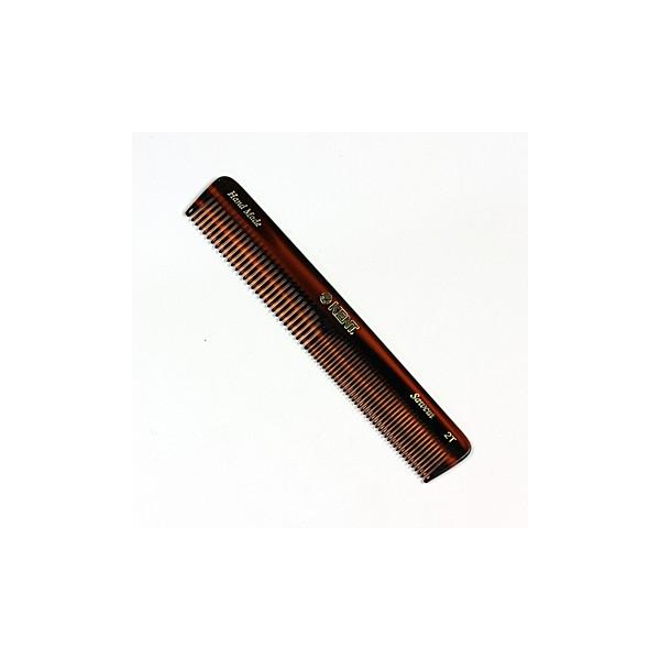 【商品説明】　KENTの櫛は通常使用されるモールド（鋳型）を使用せず、一枚の大きなセルロースアセテート の板から切り出されて製造されています。これにより本当に滑らかな櫛が出来上がっていきます。 セルロースアセテートは植物由来の素材で肌に優し...