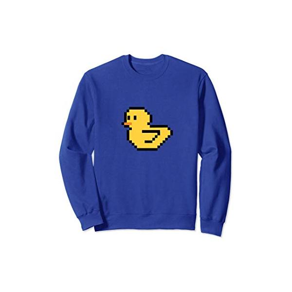 ブルー/S/-・Cute pixel yellow rubber ducky graphic  designed by 'HGH'・Cute gift idea for friends and family