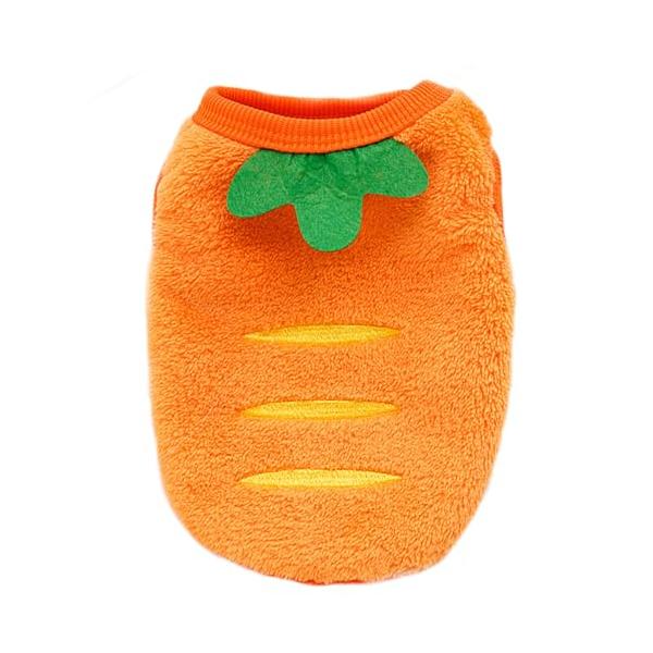 「ふく福 可愛い ペット犬服 Tシャツ 秋冬衣装 柔らかい サンゴフリース 防寒 コート 人気 ファッション小型犬 中型犬 春秋冬服 お散歩お出か」▼▼（商品説明）犬服 Tシャツ 秋冬にんじん/Mサイズ (x 1)/CW00733・Colo...