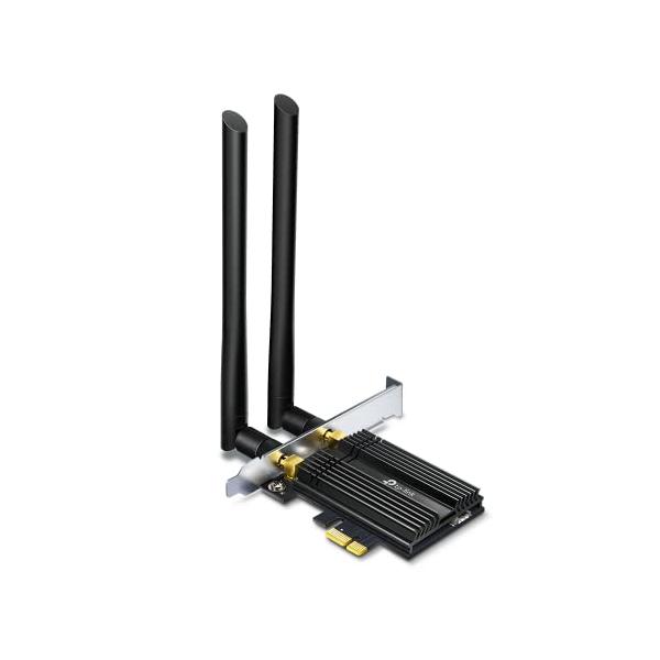 「TP-Link WiFi ワイヤレス アダプター 無線LAN Wi-Fi6 PCI-Express Bluetooth5.0 2402 + 57」▼753459442425▼（商品説明）1.)AX3000 Archer TX50Eブラック...