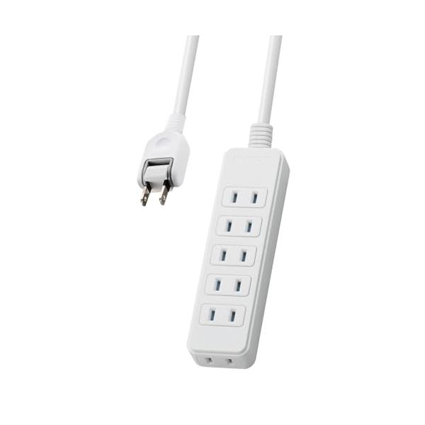 6個口単品/5m/T-ST02-22650WH・Color:単品Size:5mStyle:6個口・パッケージ個数:1・未使用時にほこりの侵入を防止する「ほこり防止シャッター」付き。オフィスやご家庭など、さまざまなシーンで使いやすいほこり防止...