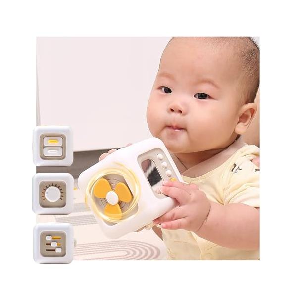 6-in-1 知育おもちゃ このインタラクティブなビジーボックスには、6種類の知育アクティビティがぎゅっと詰まっています。1歳前後のお子さまにぴったりのモンテッソーリ風おもちゃです。・楽しくスキルアップ 遊びながら、手先の器用さ・集中力・問...