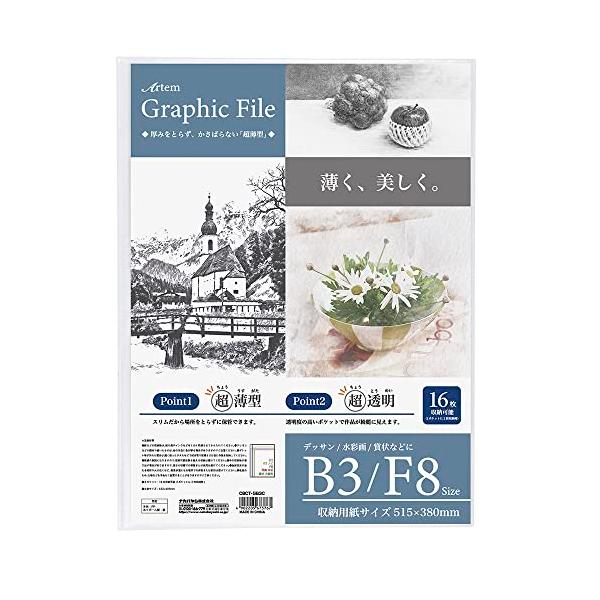 「ナカバヤシ アーテム グラフィックファイル B3/F8 8P クリア CBCT-GB3C」▼4902205673767▼（商品説明）グラフィックグラフィックファイル混合カラー/B3/F8/CBCT-GB3C・Size:B3/F8・パッケー...