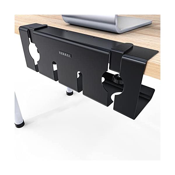 「NODOCA ケーブルトレー 配線整理 ケーブル収納 デスク配線トレー 長さ430ｍｍ ケーブルトレー デスク下 コンセント収納 ケーブルラック」▼751433119882▼（商品説明）人気のケーブルオーガナイザーランキング黒-1 PCS...