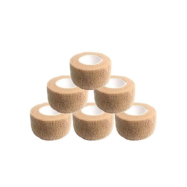 「DFsucces 包帯 自己粘着包帯 弾性 テーピングテープ スポーツテープ 不織布凝集 伸縮性 通気性 敏感肌に適しています 多機能 家庭用」▼▼（商品説明）・2.5cm*4.5m  JIA766・・Color:2.5cm*4.5m・【...