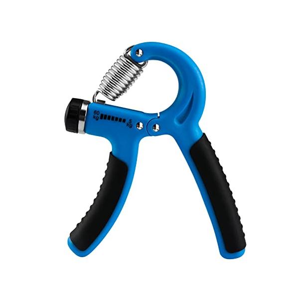 「YOKELLMUX ハンドグリップ 握力 トレーニング 5−60KG 男女兼用グリップ（ ブルー）」▼754691731056▼（商品説明）グリップブルー - 5-60KG/L/-・Size:LColor:ブルー - 5-60KG・調整で...