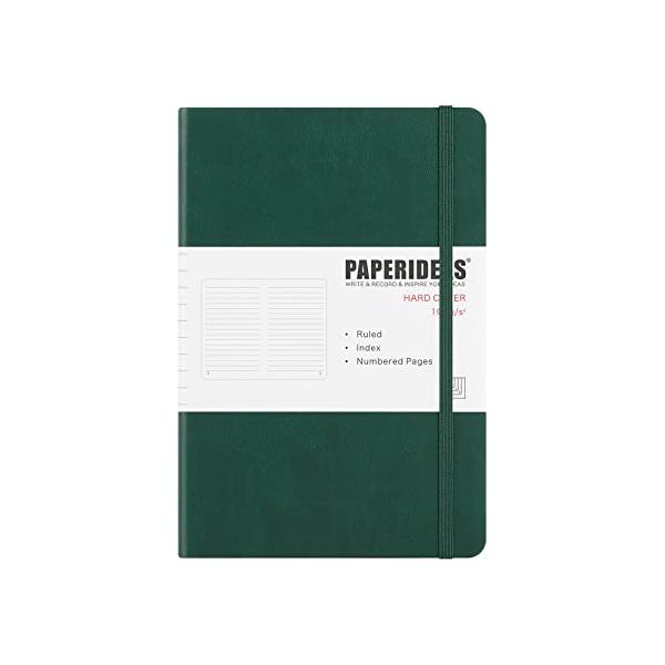 「PAPERIDEAS ノート A5 ハードカバー (横罫 クリスマスグリーン)」▼6972400200431▼（商品説明）横罫クリスマスグリーン/A5/-・Style:横罫Color:クリスマスグリーン・創造性を刺激するような鮮やかなカラ...