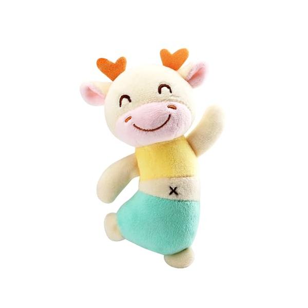 踊りうし/-/-・Color:踊りうし・素材ベビー用品に向けの綿毛布、（中身）ポリプロピレン綿・特徴振るとやさしい鈴の音があります。耳には特殊な素材を採用しており、揉むと澄んだ音があります。・お手入れ手洗いのみです。天然素材（綿）を使用して...