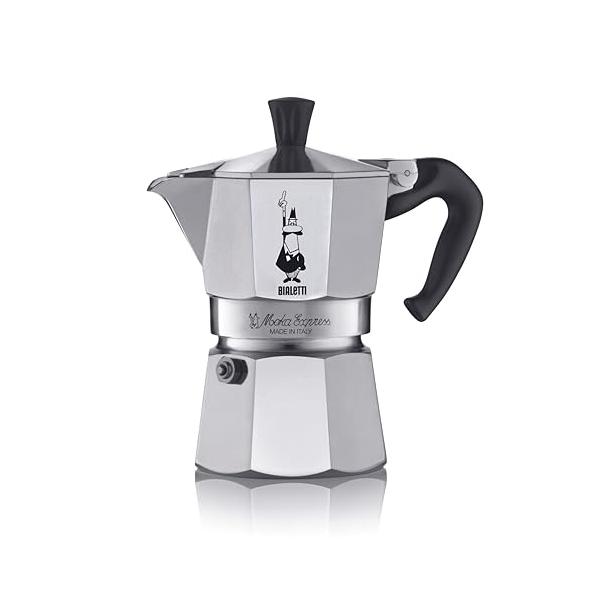 モカエキスプレスシルバー/3カップ/0001162・Size:3カップ・パッケージ個数:1・W9.5cm×H16cm・アルミダイキャスト製　　イタリア製・直火タイプ