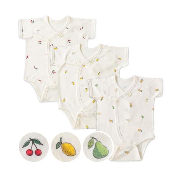 「[ケラッタ] ボディスーツ ロンパース 赤ちゃん 肌着 半袖 70 綿100％ 夏 (【3枚組】 チェリー レモン 洋なし)」▼4582622973499▼（商品説明）・【3枚組】チェリー レモン 洋なし 70 ・・Color:【3枚組】...