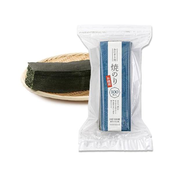 「小浅商事 焼きのり おにぎり用 バラ 3切海苔 海苔 100枚 お徳用 国内加工」▼4904012010667▼（商品説明）1袋ブラック/-/7265398・Style:1袋・?おにぎりやおもちに最適な1/3切サイズの焼のり。海苔をカット...