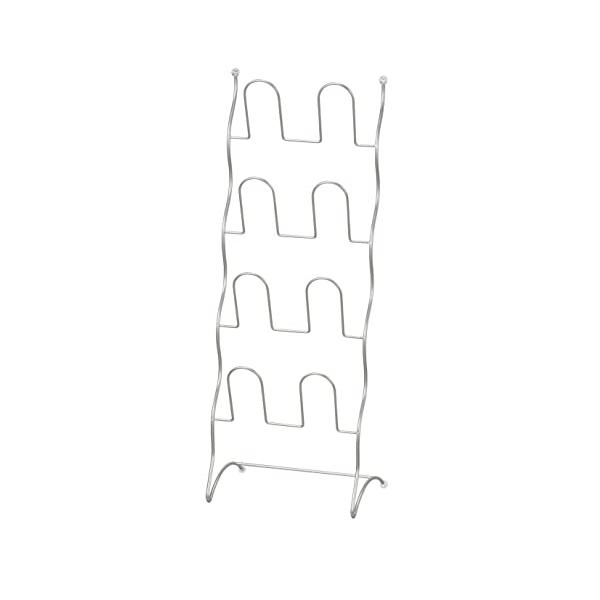 4 段シルバー/4段/N-7890・Size:4段・パッケージ個数:1・製品サイズ:(約)幅27.5×奥行20×高さ71.5cm・製品重量:(約)0.7kg・素材・材質: 主材/スチール(粉体塗装)、キャップ/PVC・生産国:中国