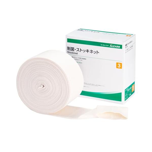 「アルケア 制菌・ストッキネット メリヤス編みチューブ包帯(純綿製) 17722 3号 1巻」▼4900070177229▼（商品説明）3号(7.5cm×8.0m)-/3号(7.5cm×8.0m)/17722・Size:3号(7.5cm×8...