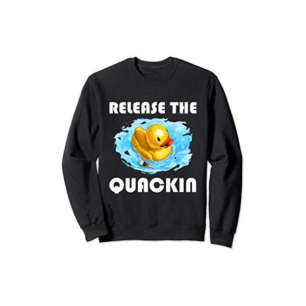 Noveltyブラック/S/-・Make this cute art a great witty gift for any occasion to all rubber duck lovers  duck farmers  bird lov...