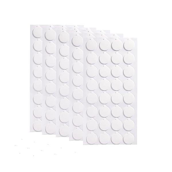 「iQIHAN ポスターはってはがせる 壁に貼る 両面テープ 丸型 20mm 超強力 粘着 両面シール 透明 防水 DIY 掲示用 壁紙に 便利」▼725538713276▼（商品説明）丸型 直径20mm 192枚透明/-/-・Style:...