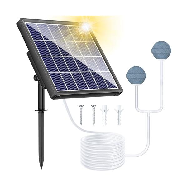 「Biling ソーラーポンプ ソーラー エアーレーション エアーポンプ 電源不要 屋外使用可能 水槽ポンプ 池ポンプ ウォーターポンプ 太陽光発」▼▼（商品説明）YT-2ブラック/-/-・屋外飼育ソーラーポンプはソーラーパネルとポンプが一...