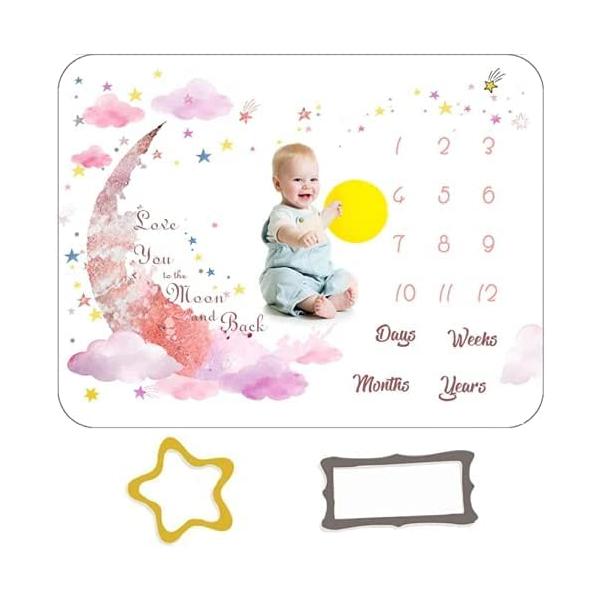 「MUMULOT 寝相アート 月齢フォト マット ベビー 撮影シーツ 薄手 ブランケット 赤ちゃん 成長記録 プレゼント (クラウドピンク)」▼4570018435263▼（商品説明）クラウドピンク/-/-・Color:クラウドピンク・?ス...