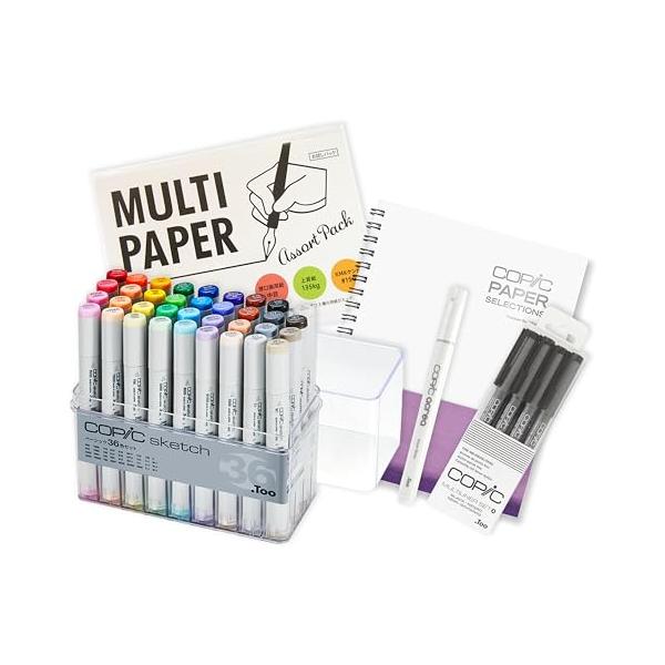 「Too コピック スケッチ ベーシックボックス 36色 日本製 多色 イラストマーカー マーカー マーカーペン インク補充可」▼▼（商品説明）36色ベーシックボックス・Style:36色ベーシックボックス・『コピックスケッチ』を使ってイラ...