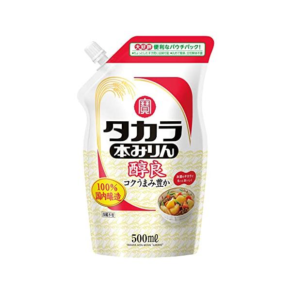 単品パウチ/500ml/-・Size:500mlStyle:単品Color:パウチ・パッケージ個数:1・アルコール度数: 13%・コクたっぷり・お値打ち価格の本みりん