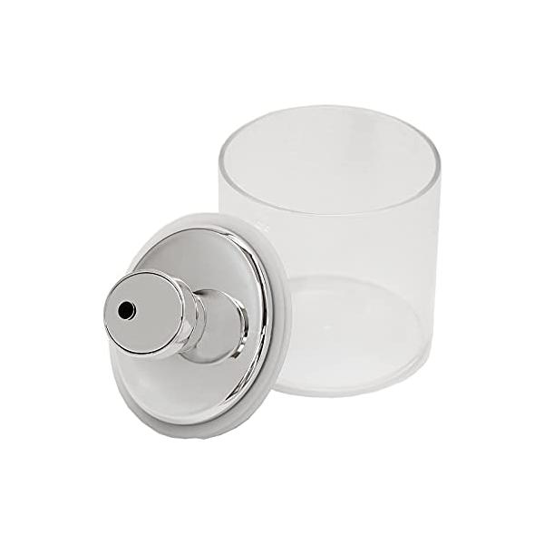 「富士商(Fujisho)Felio 保存容器 ガラス キャニスター 600cc エア・リデューサー スリム ワンタッチ操作 密閉 酸化防止 色移」▼4965337019476▼（商品説明）・シルバー S F9476・・Size:SPatt...