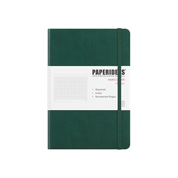 「PAPERIDEAS ノート A5 ハードカバー (方眼 クリスマスグリーン)」▼6972400200448▼（商品説明）方眼クリスマスグリーン/A5/-・Style:方眼Color:クリスマスグリーン・創造性を刺激するような鮮やかなカラ...