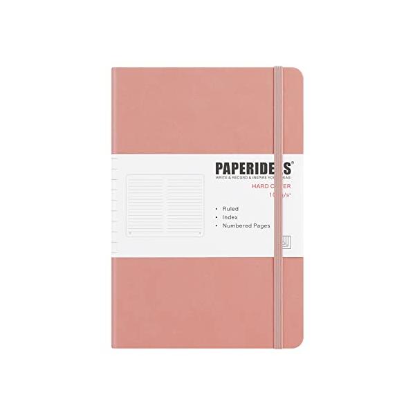 「PAPERIDEAS ノート A5 ハードカバー (横罫 ピンク)」▼6972400200677▼（商品説明）横罫ピンク/A5/-・Style:横罫Color:ピンク・創造性を刺激するような鮮やかなカラーバリエーションとデザイン・勉強や仕...